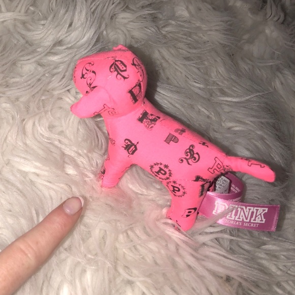 PINK Victoria's Secret | Other | Rare Mini Victorias Secret Pink Dog ...